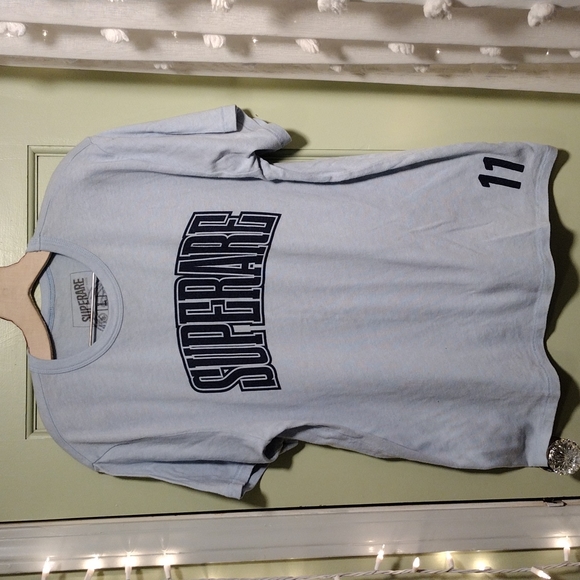 superare | Tops | Womens Superare Logo Number 1 Light Blue Navy Large ...